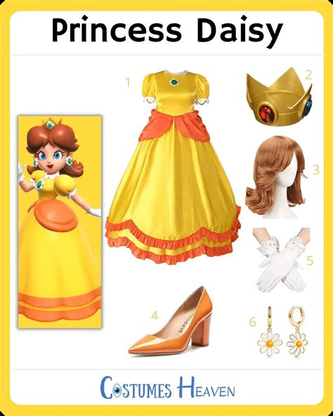 Princess Daisy Costume For Cosplay And Halloween 2024