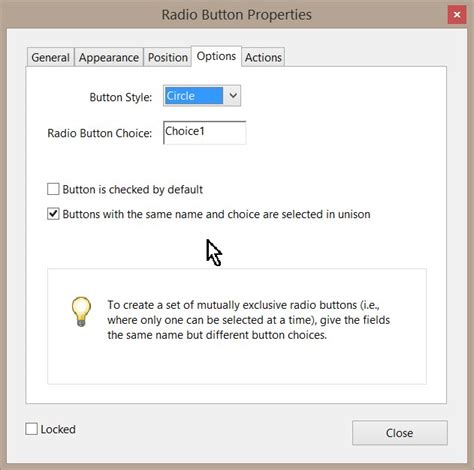 Solved How To Make One Radio Button Turn On Another Radio Adobe