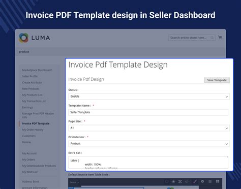 Magento Multi Vendor Invoice PDF Editor Marketplace Customizable Template WebKul