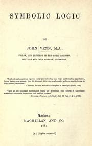 Symbolic Logic By Venn John Open Library