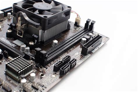 Premium Photo Computer Motherboard Cpu Ram Memory Slot Socket And Computer Components Concept