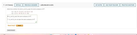 solved determine whether the sets s1 and s2 span the same