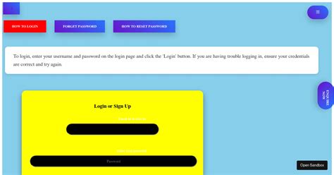 Login File Codesandbox