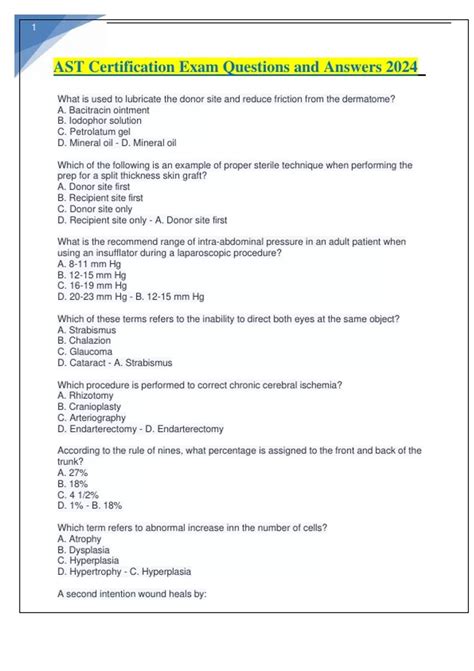 Ast Certification Practice Exam Questions And Answers 2024 Stuvia Us