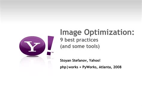 Image Optimization For The Web At Php Works PPT