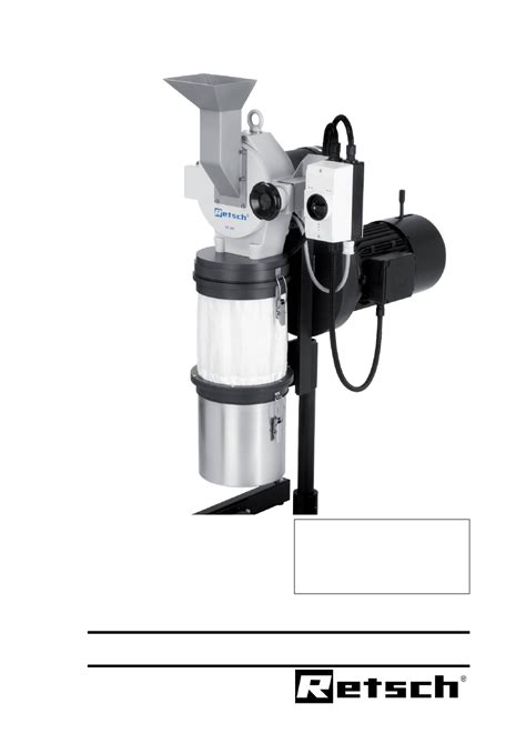 Retsch Sr 300 User Manual 24 Pages