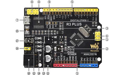 r3 plus arduino compatible atmega328p development board the pi hut
