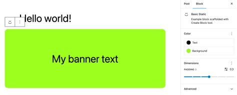 Adding Options To Custom Blocks With Block Supports Block Creator 02