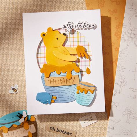 Poohs Hunny Pot Etched Dies From The Say Cheese Classic Pooh