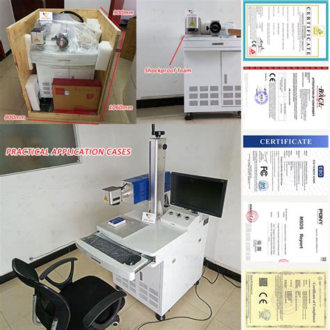 co2 laser printer automatic date code printing machine 30 20 watt fiber laser marking machine