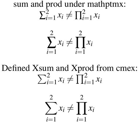 How Can I Use Amsmath Package And Mathptmx Package Together Tex