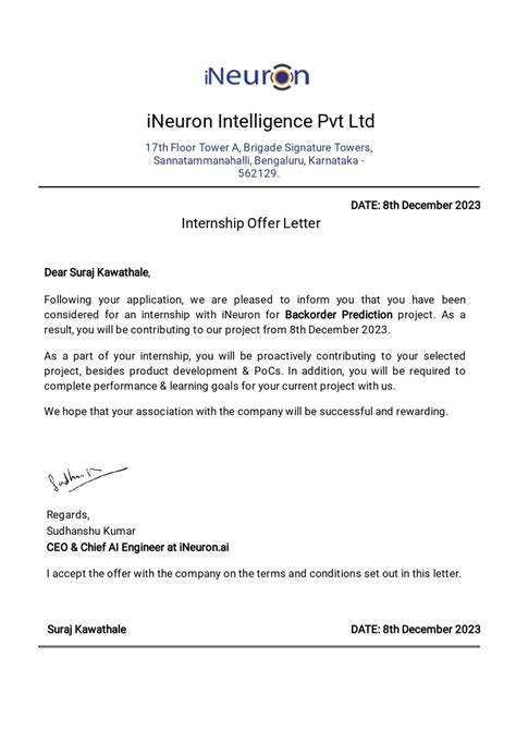 Internship Datascience Ineuron Suraj Kawathale