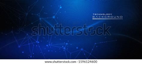 Vector Illustration Moleculeconnected Lines Dotstechnology On Stock Vector Royalty Free