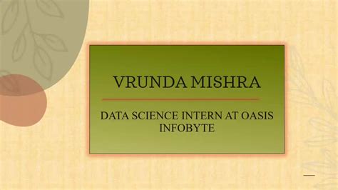 Vrunda Mishra On Linkedin Machinelearning Datascience Internship Salesprediction