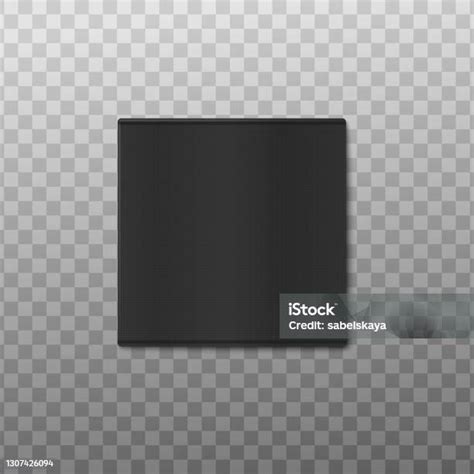 의류 블랙 블랭크 라벨 사실적인 벡터 일러스트레이션을 분리한 모의 모형 검은색에 대한 스톡 벡터 아트 및 기타 이미지 검은색 공단 공란 Istock