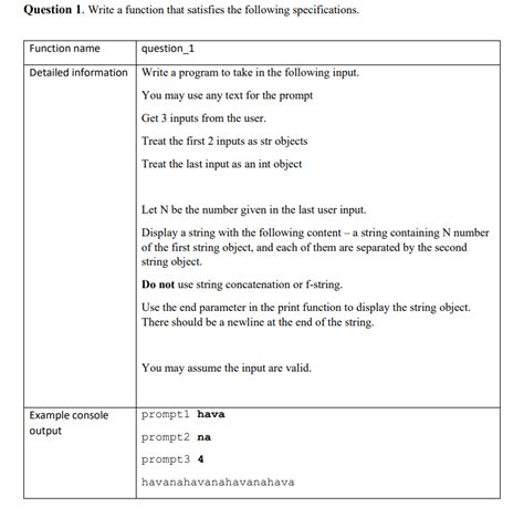 solved question 1 write a function that satisfies the
