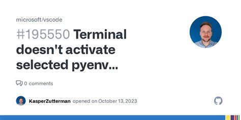 Terminal Doesnt Activate Selected Pyenv Virtualenv Environment · Issue