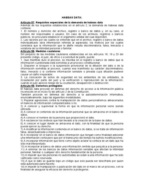 Procesos Constitucionales Descargar Gratis Pdf Habeas Corpus