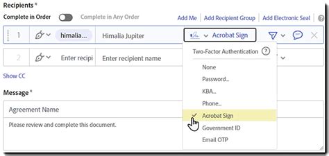 Acrobat Sign Authentication