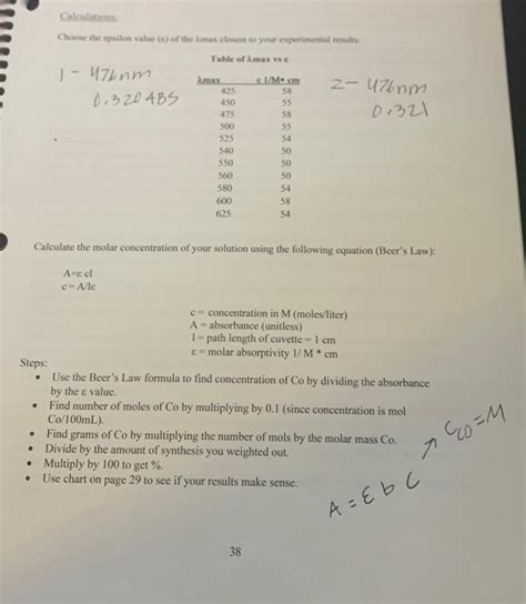 Project Experiment Analysis Of The Cobalt In A