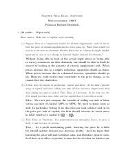 Final Solns Hornbeck Pdf Practice Final Exam Solutions Microeconomics 33001 Professor