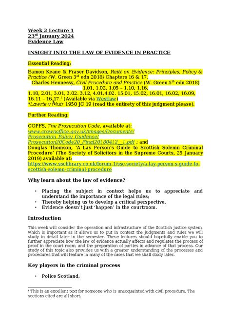 Week 2 Evi Lecture Notes For Week 2 Week 2 Lecture 1 23 Rd January