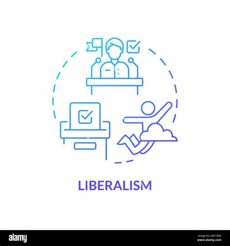 Liberalism Ideology Blue Gradient Concept Icon Stock Vector Image And Art