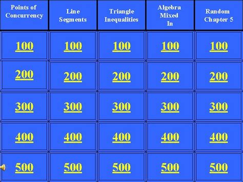 points of concurrency line segments triangle inequalities algebra