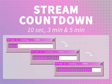 Stream Countdown Timer Pink Streamer Twitch Discord Youtube Streaming