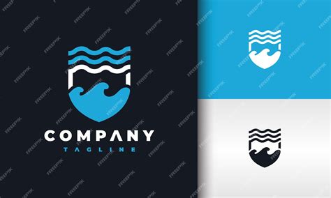 Premium Vector Water Flow Protector Logo