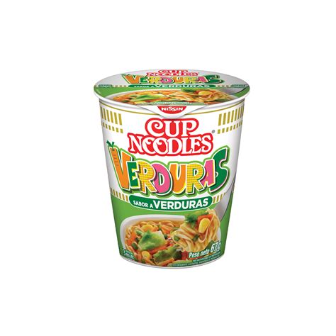 Sopa Instántanea Nissin Cup Noodles Sabor A Verduras Vaso 67g