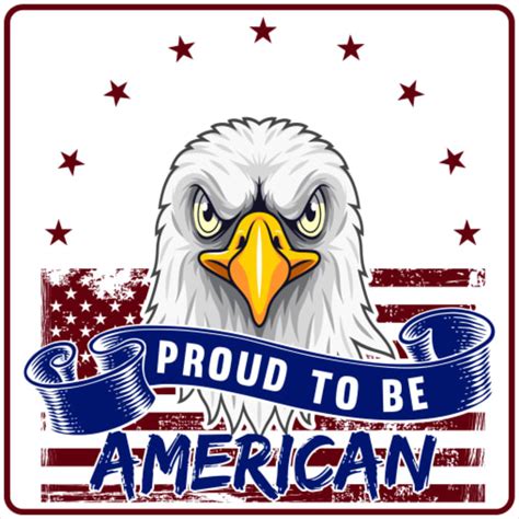 Proud To Be American Sticker Patriotic Stickers