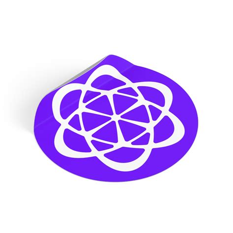 Mettaverse Cymatics Logo Round Vinyl Stickers