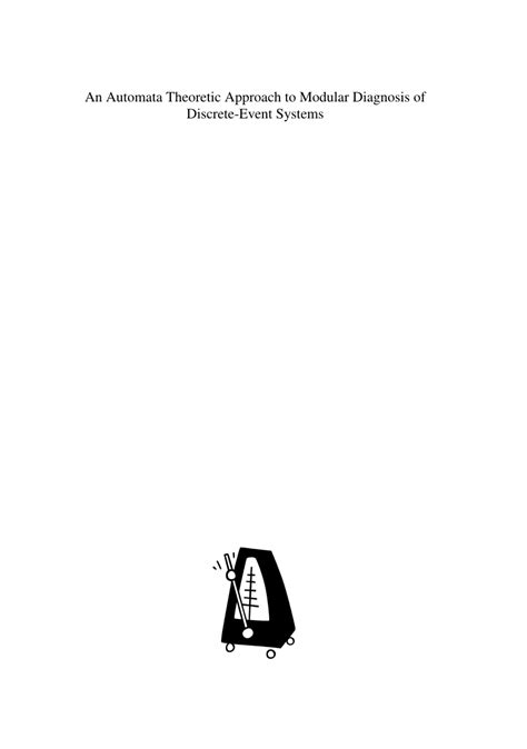 pdf an automata theoretic approach to modular diagnosis of discrete
