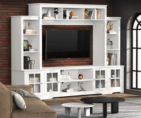 Not Full Item Large Wall Unit Entertainment Center With Storage