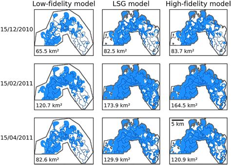 Flood Inundation Extent For Validation Event 1 Simulated Using The Download Scientific Diagram