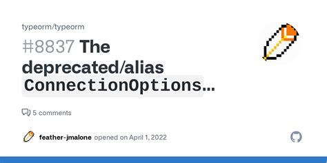 The Deprecatedalias `connectionoptions` Type Is No Longer Exported