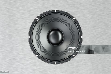 스피커 3d 렌더링에 격리 된 강철 배경 스피커에 대한 스톡 사진 및 기타 이미지 스피커 차 컷아웃 Istock