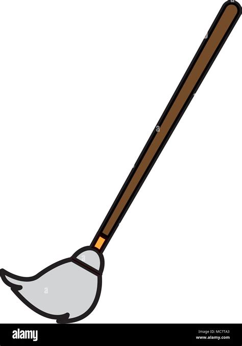 Color Mop Object To Sweep Cleaner House Stock Vector Image And Art Alamy