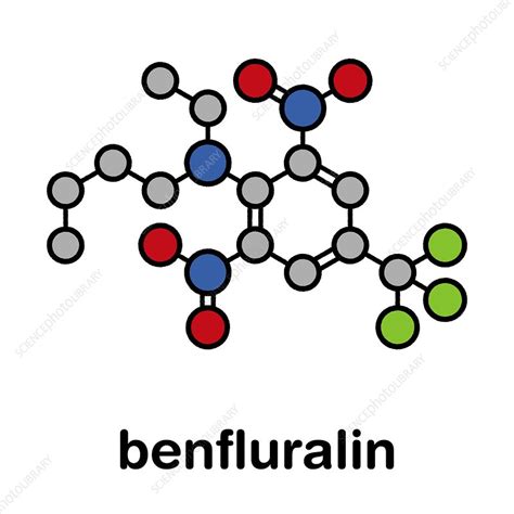 Benfluralin Herbicide Molecule Illustration Stock Image F0304955