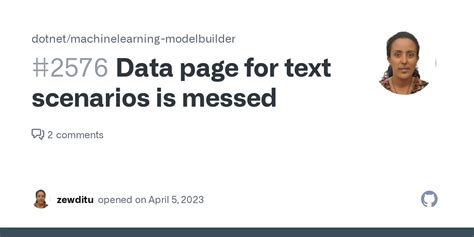 Data Page For Text Scenarios Is Messed Issue 2576 Dotnet Machinelearning Modelbuilder GitHub