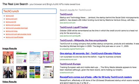 New Web App Makes Sweet Love To Bing Apis Lets You Search As You Type Techcrunch