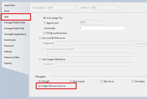 Net How To Edit And Continue In Visual Web Developer 2008 Express