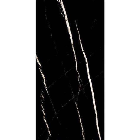 Reviews For Msi Tavish Nero Polished Black Porcelain Tile White Veining