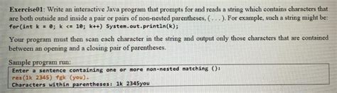 Solved Exercise01 Write An Interactive Java Program That