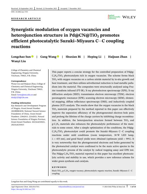 Synergistic Modulation Of Oxygen Vacancies And Heterojunction Structure In Pdcntio2 Promotes
