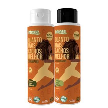 Griffus Intense Quanto Mais Cacho Melhor Kit Shampoo Condicionador 500 Ml Cada Kit Shampoo E