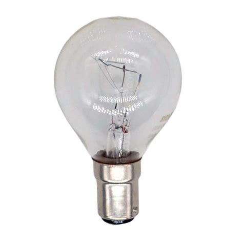 Ge Fancy Round Incandescent Light Bulb B15 240v 25w Clear 2pcs