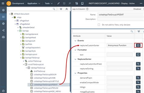 Easy Sorting Of Tables In Sap Neptune Dxp Documentation
