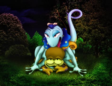 Rule 34 Amegared Chameleon Dinosaur Dinotopia Forest Kayo Lizard